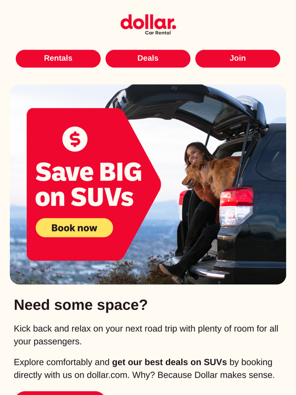 Dollar Rent A Car: Save BIG on SUVs! | Milled