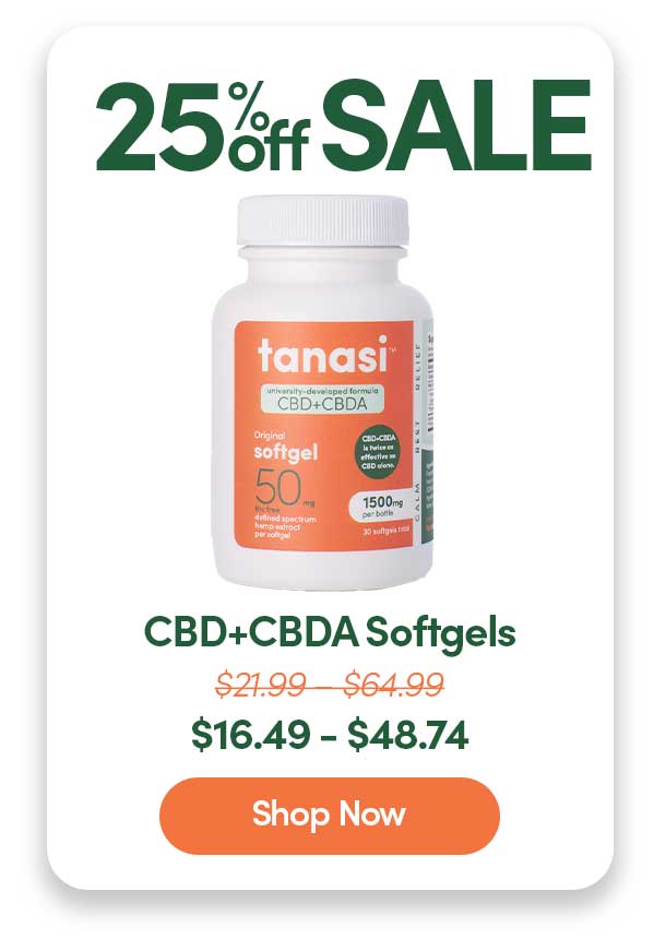 Tanasi: 💤 Relax, Restore, & Save 25% on CBD+CBDA Softgels! | Milled