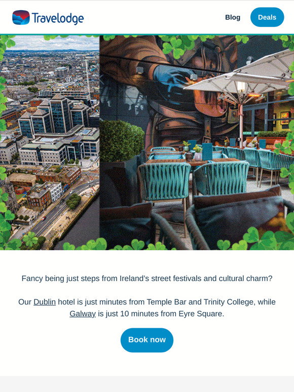 Travelodge: The best of Dublin & Galway on your doorstep! | Milled