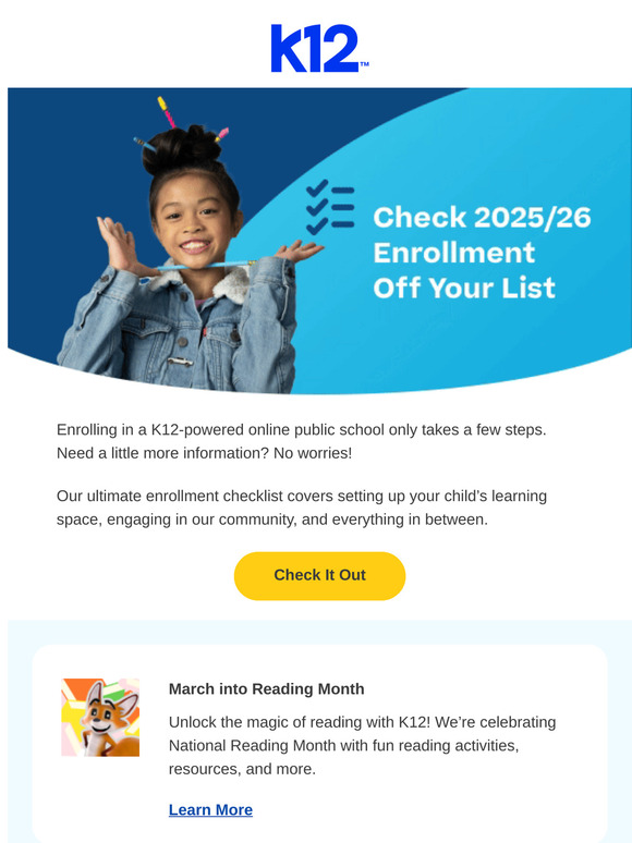 K12: Enrollment Checklist: Get all the info you need in one place. | Milled