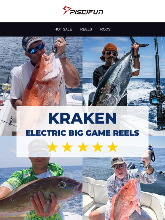 Piscifun: Big Fish Terminator: Deep Sea Electric Reel | Milled