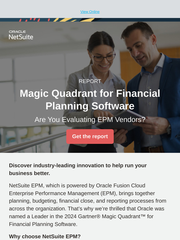 NetSuite: Magic Quadrant for Financial Planning Software | Milled