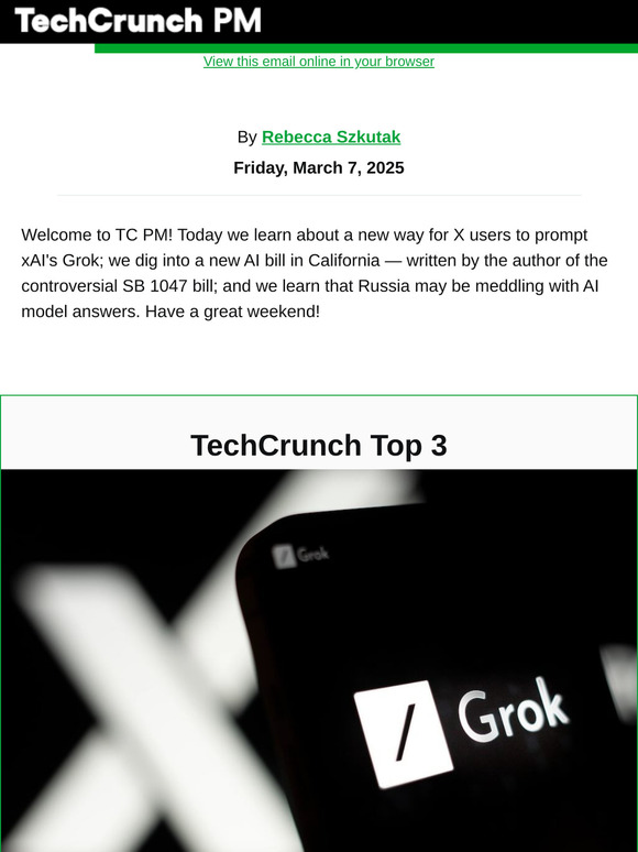 TechCrunch: More ways to prompt Grok | Milled
