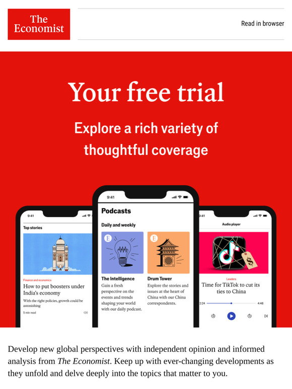 The Economist: Free trial: get full access to The Economist | Milled