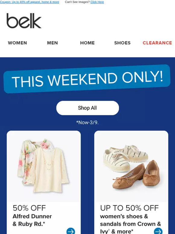 Belk: Out with the cold & in with the new 💐 | Milled