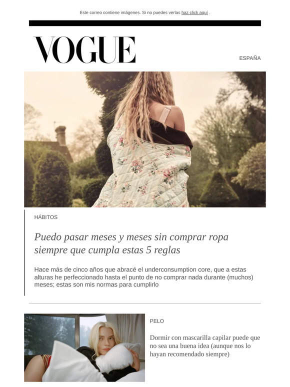 Vogue: Puedo pasar meses sin comprar ropa siempre que cumpla estas ...