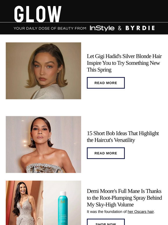 InStyle: Gigi Hadid swapped her signature blonde hair for a "silver ...
