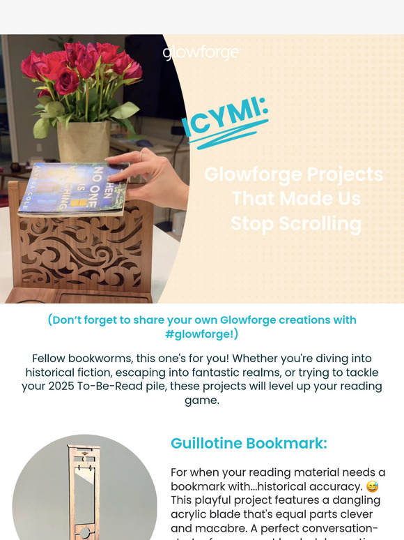 Glowforge: Bookish Projects That'll Make You Swoon 📚 | Milled