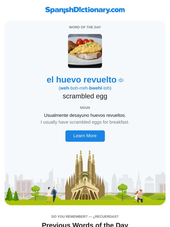 SpanishDict: "el huevo revuelto" - SpanishDictionary.com Word of the ...