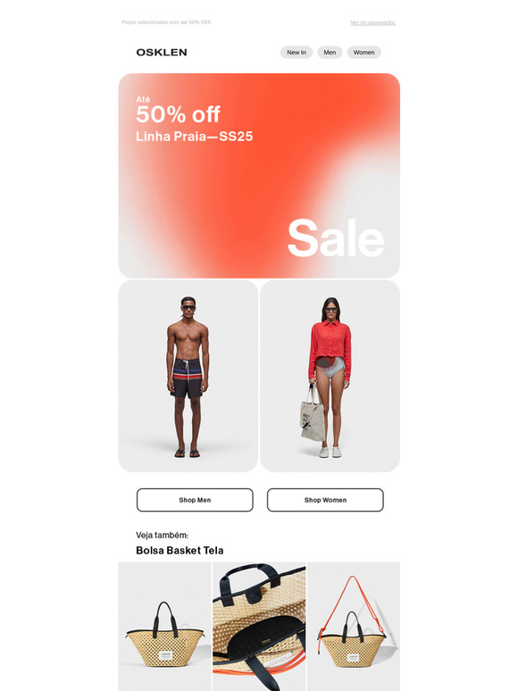 Osklen: Sale Linha Praia | Spring Summer 25 | Milled