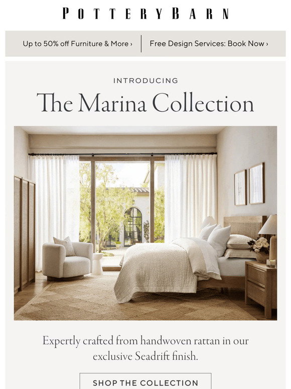 Pottery Barn: Introducing The Marina Collection | Milled
