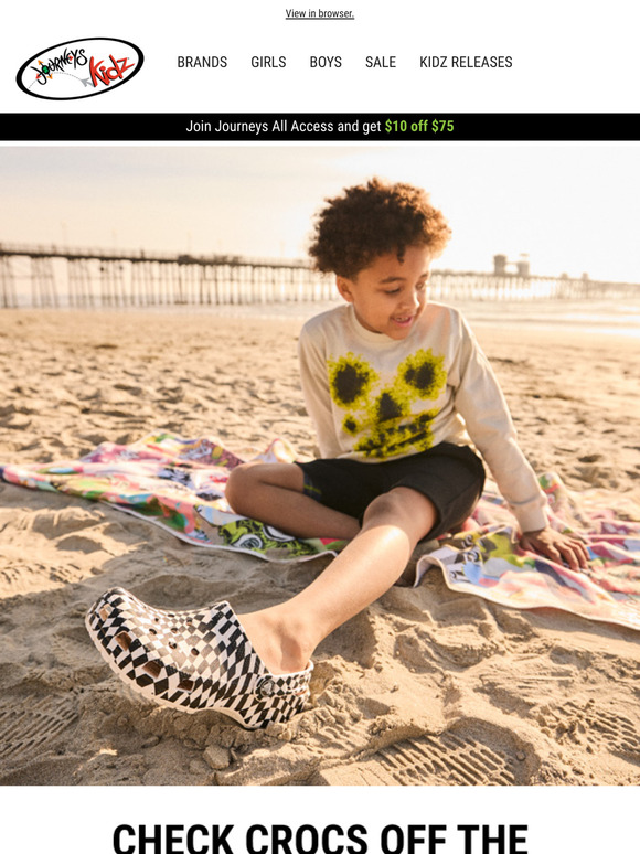 Journeys Email Newsletters: Shop Sales, Discounts, and Coupon Codes
