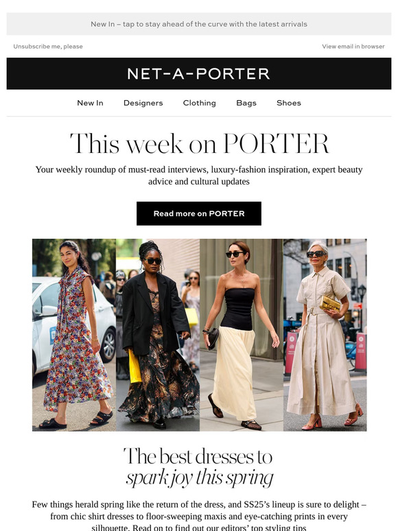 Net-A-Porter: Your ultimate guide to the dresses to spark joy this ...