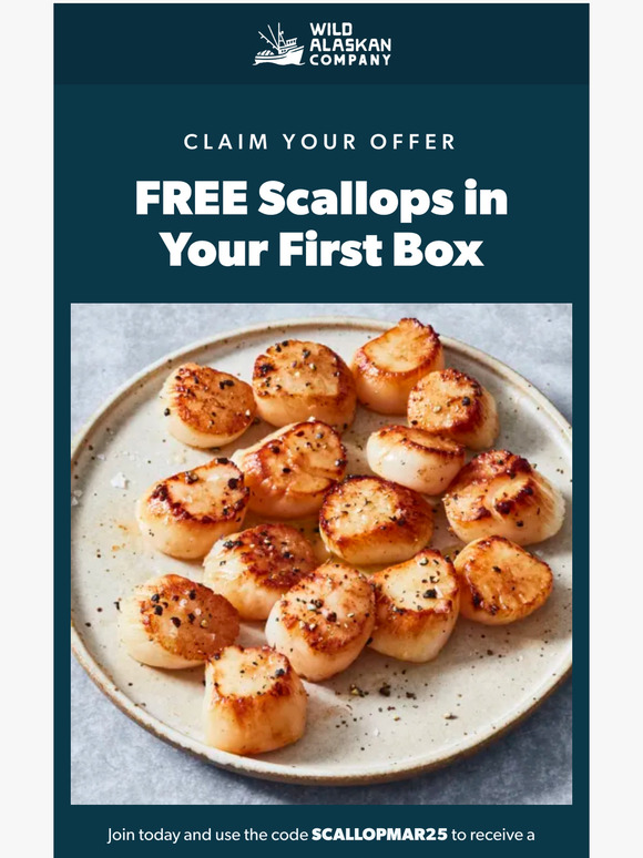 Wild Alaskan Company: Claim Your FREE Weathervane Scallops ($55 Value ...