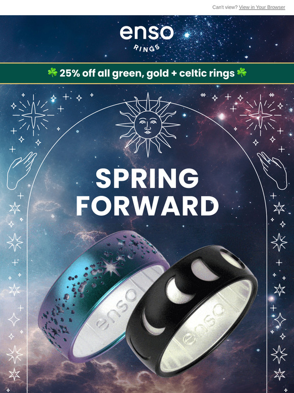 Enso Rings: Spring forward with Etched Space ☀️🌗 | Milled