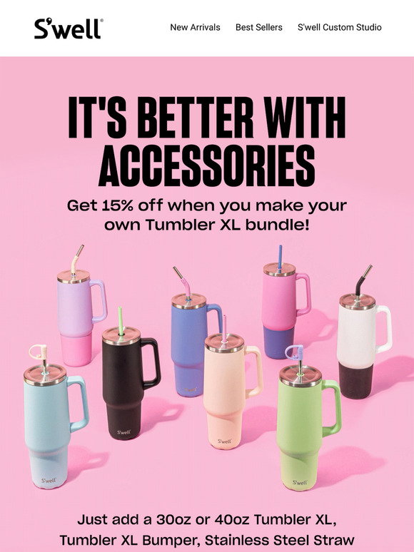 Swell: Make Your Own Tumbler XL Bundle And Save 15% | Milled