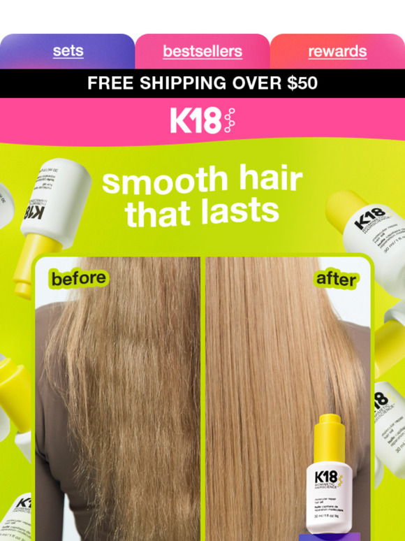 K18 Hair: fix frizz + flyaways in 1 step | Milled