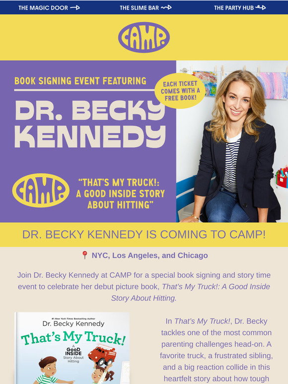CAMP: Dr.Becky Celebrates Her New Book at CAMP! | Milled