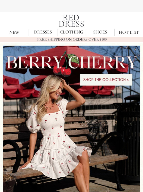 Red Dress Boutique: Pop Into Spring with Cherries 🍒 | Milled