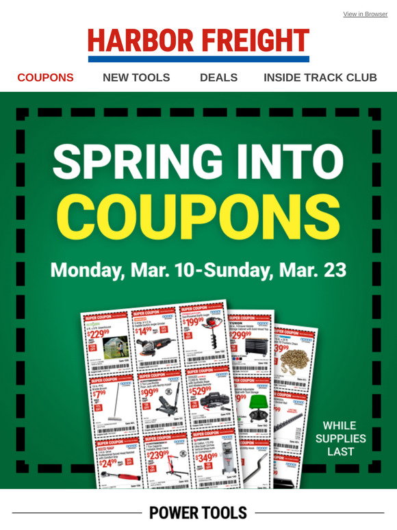 Harbor Freight Your New Coupons Deals Have Arrived Milled