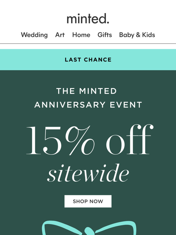 Minted Email Newsletters: Shop Sales, Discounts, and Coupon Codes
