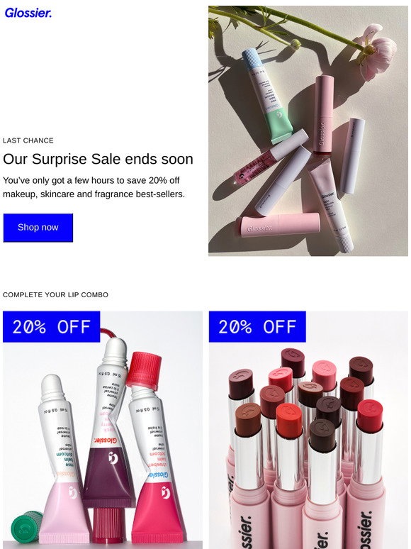 Glossier Email Newsletters: Shop Sales, Discounts, and Coupon Codes