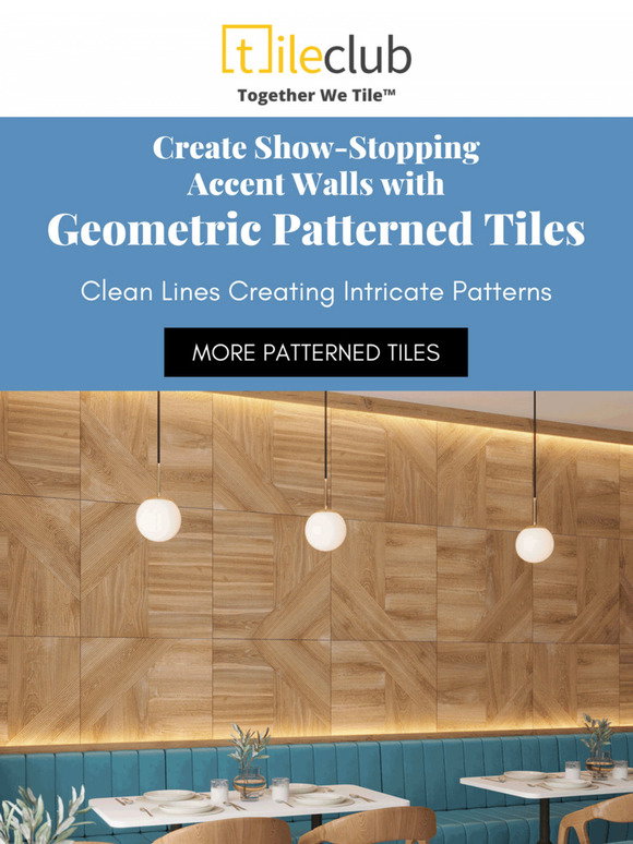 Tile Club: Create Show-Stopping Accent Walls with Geometric Patterned ...