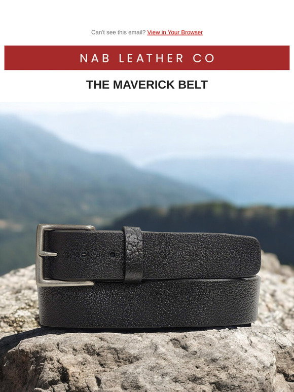 NAB Leather: Belt of the Month - The Maverick Belt | Milled