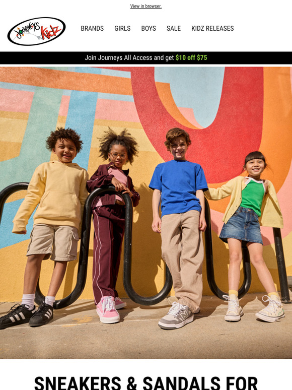 Journeys Email Newsletters: Shop Sales, Discounts, and Coupon Codes