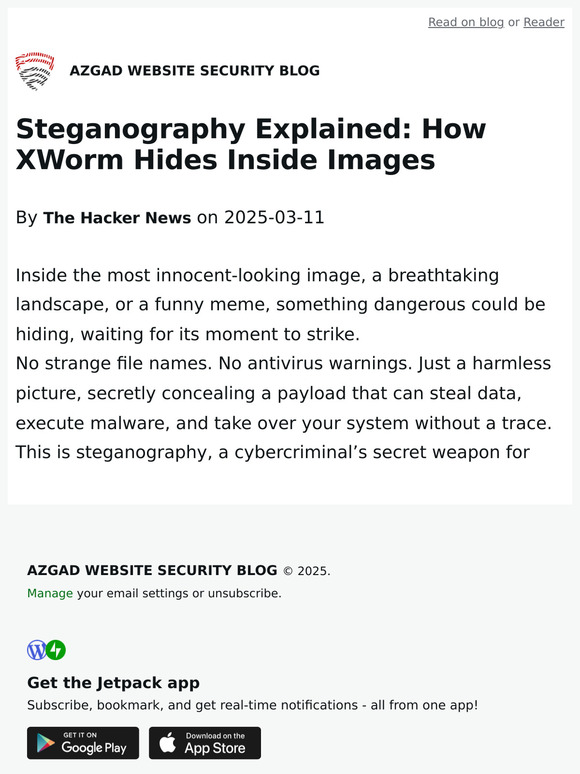 AZGAD Security: Steganography Explained: How XWorm Hides Inside Images ...