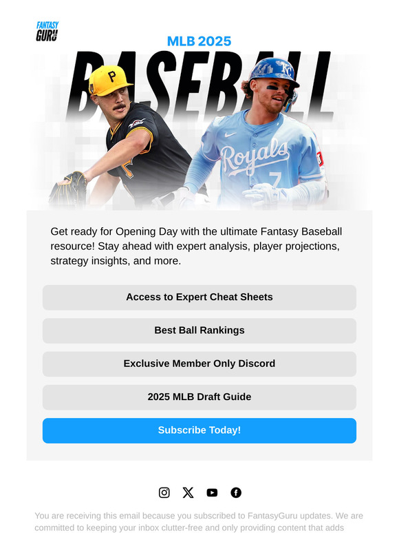 Fantasy Guru: ⚾️ Get Ready for Opening Day – Your 2025 MLB Draft Guide ...
