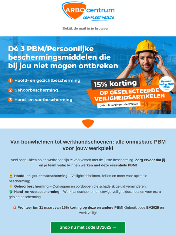 ARBO: Slim en veilig werken: dit zijn de PBM die je écht nodig hebt! 🥽 ...