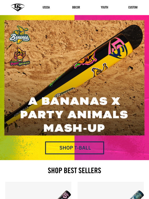 Wilson: Bananas x Party Animals T-Ball is HERE | Milled