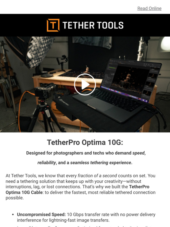 Tether Tools: [SHIPPING NOW] Optima 10G Cables: Next-Level Speed ...