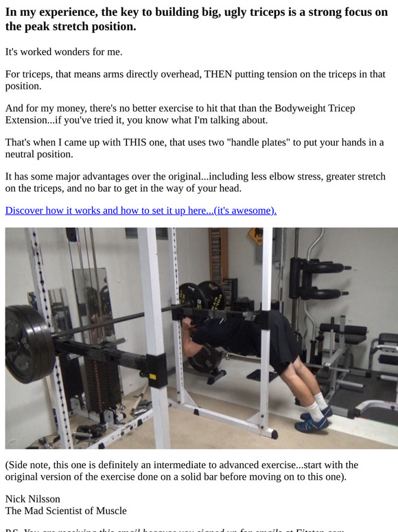 FitStep: The key to triceps growth...(this exercise unlocks the door ...