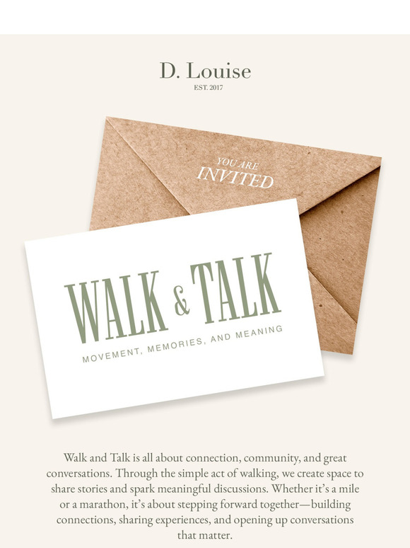 D.Louise: Your invitation: Walk & Talk 2025 | Milled