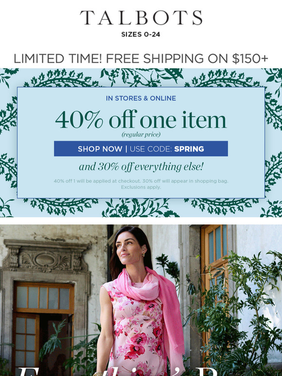 Talbots: 🌹 We LOVE this ROMANTIC Color Combo | Milled