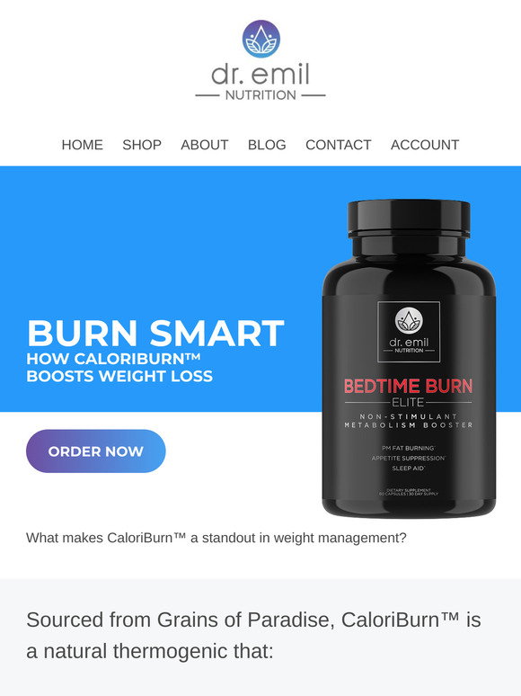 Dr. Emil Nutrition: The Science Behind CaloriBurn™ for Weight Loss | Milled
