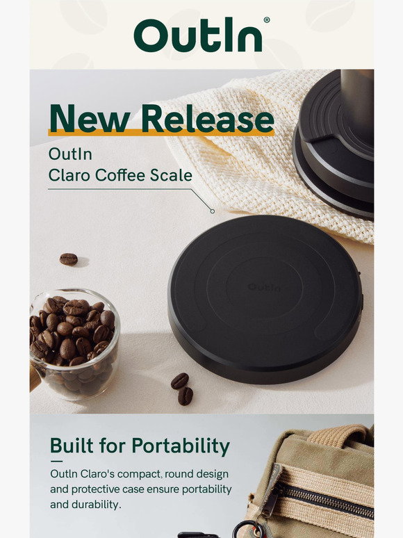Outin: 📢 15% Off for Early Birds: OutIn Claro Coffee Scale Is Here | Milled