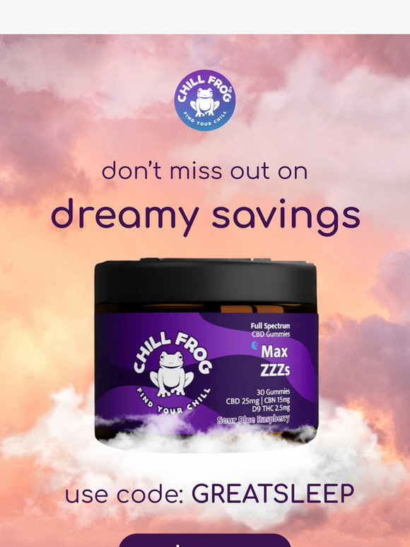 Chill Frog: Leap into dreamland with our sleep month sale | Milled