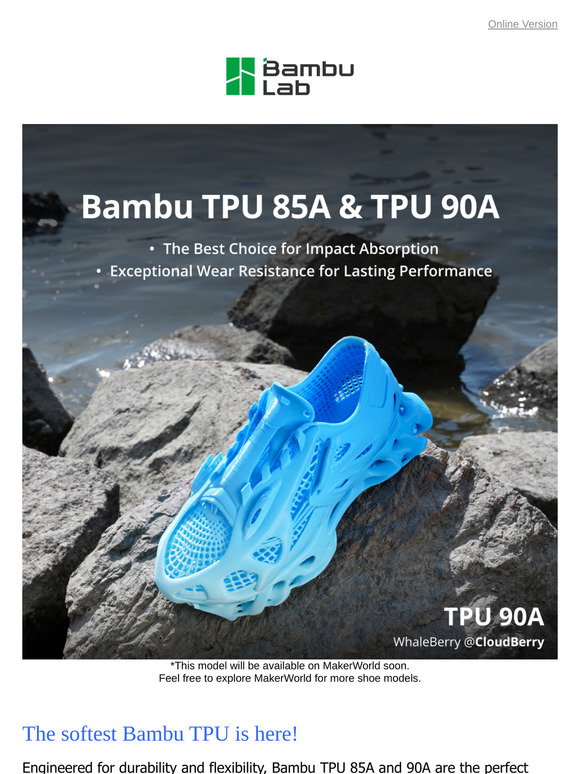 Bambu Lab: Ready to 3D Print Your Own Shoes? Check Out Bambu’s Softest ...