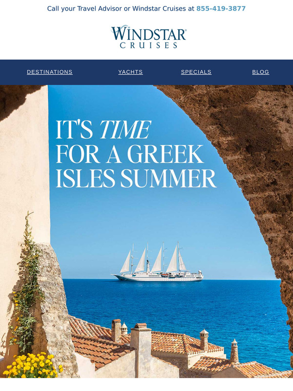 Windstar Cruises: Your 2025 Greek Getaway Is Here — Reserve Today | Milled
