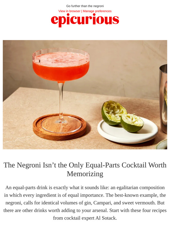 Epicurious: Easy cocktails worth memorizing | Milled