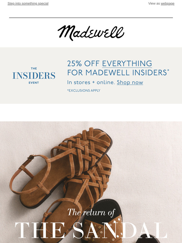 Madewell Email Newsletters: Shop Sales, Discounts, and Coupon Codes
