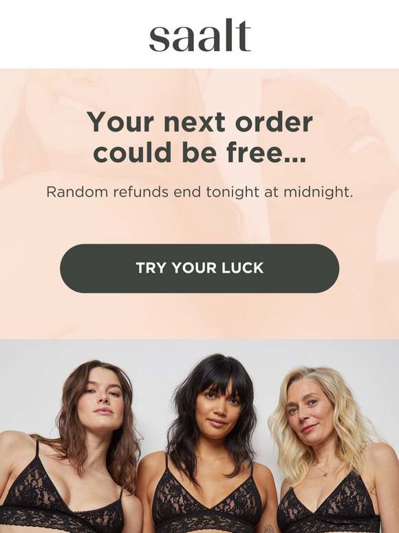 Saalt: Last chance—today’s order might be free 👀 | Milled