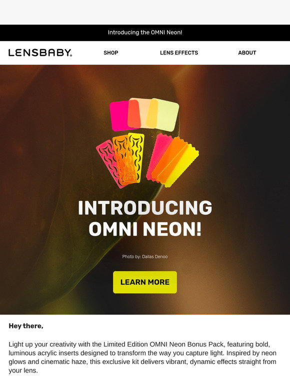 Lensbaby: Introducing the Brand New OMNI NEON! | Milled