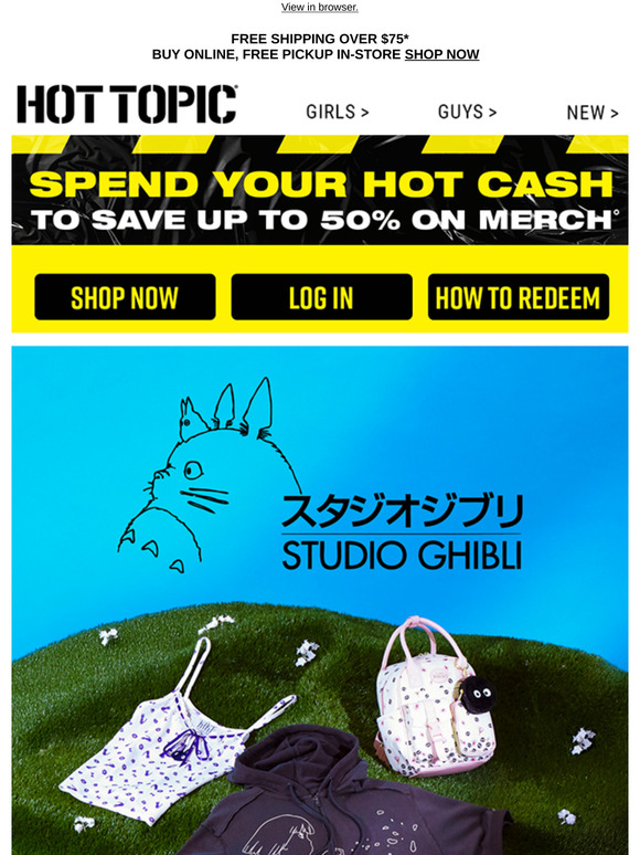 Hot Topic: Our Studio Ghibli drop is filled with spring enchantment 🌱🌻 ...