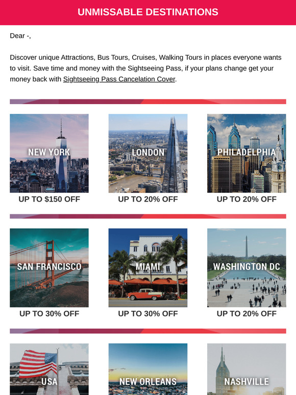 Sightseeing Pass: Unmissable Destinations - Save with the Sightseeing Pass | Milled