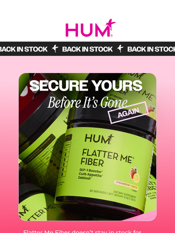 HUM Nutrition: 🚨THE VIRAL GLP-1 BOOSTER IS BACK🚨 | Milled