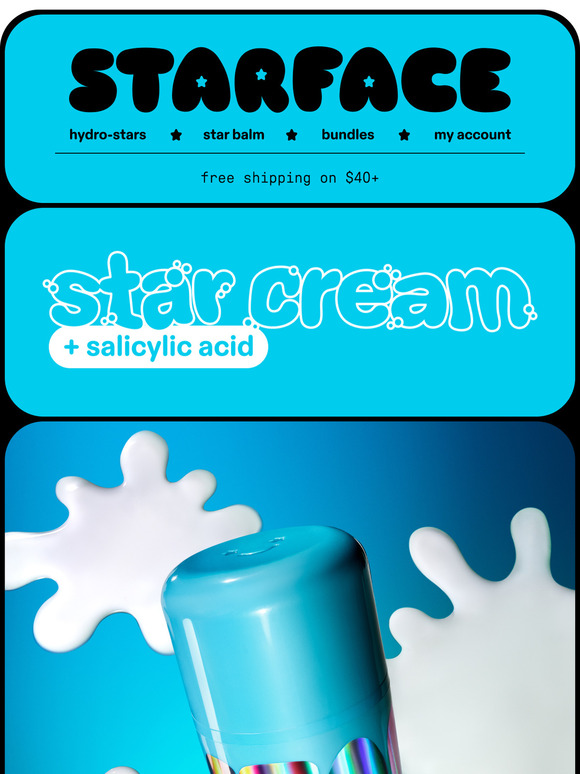 Starface: STAR CREAM + SALICYLIC ACID ⭐☁️ | Milled